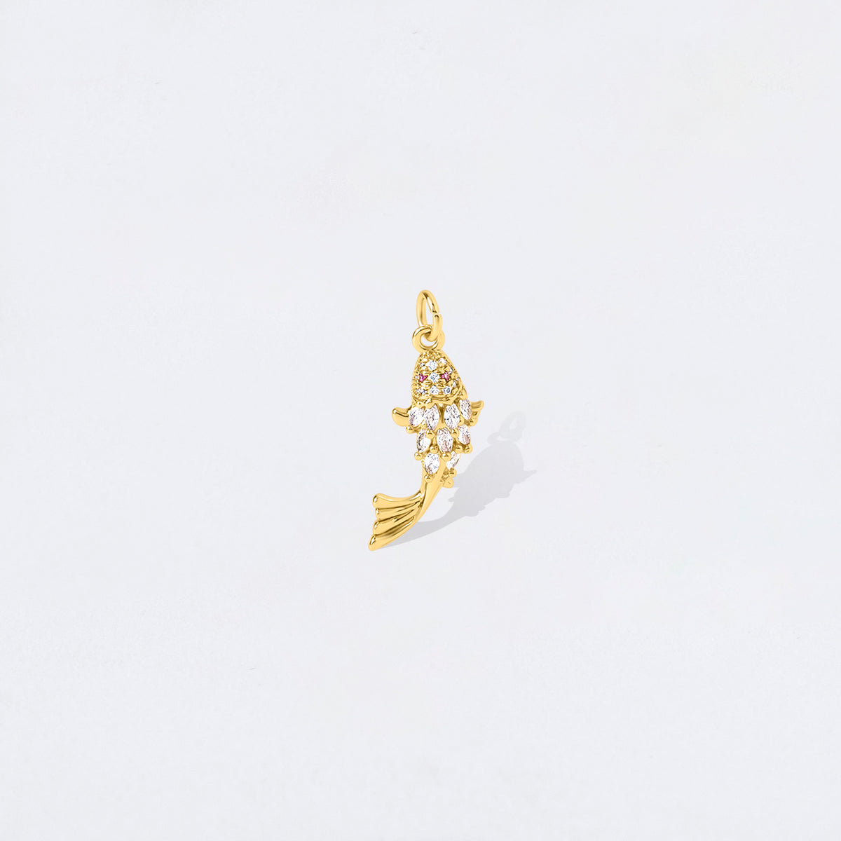 Pave Fish Charm Pendant – Think Goodness