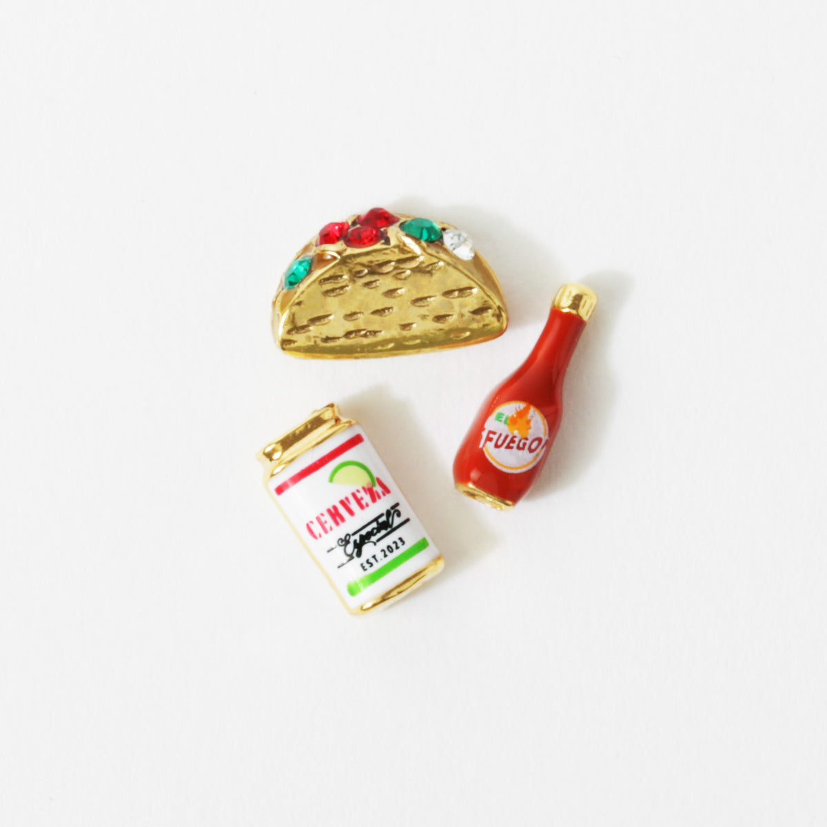 Cerveza + Taco Charms - Set of 3 – Think Goodness