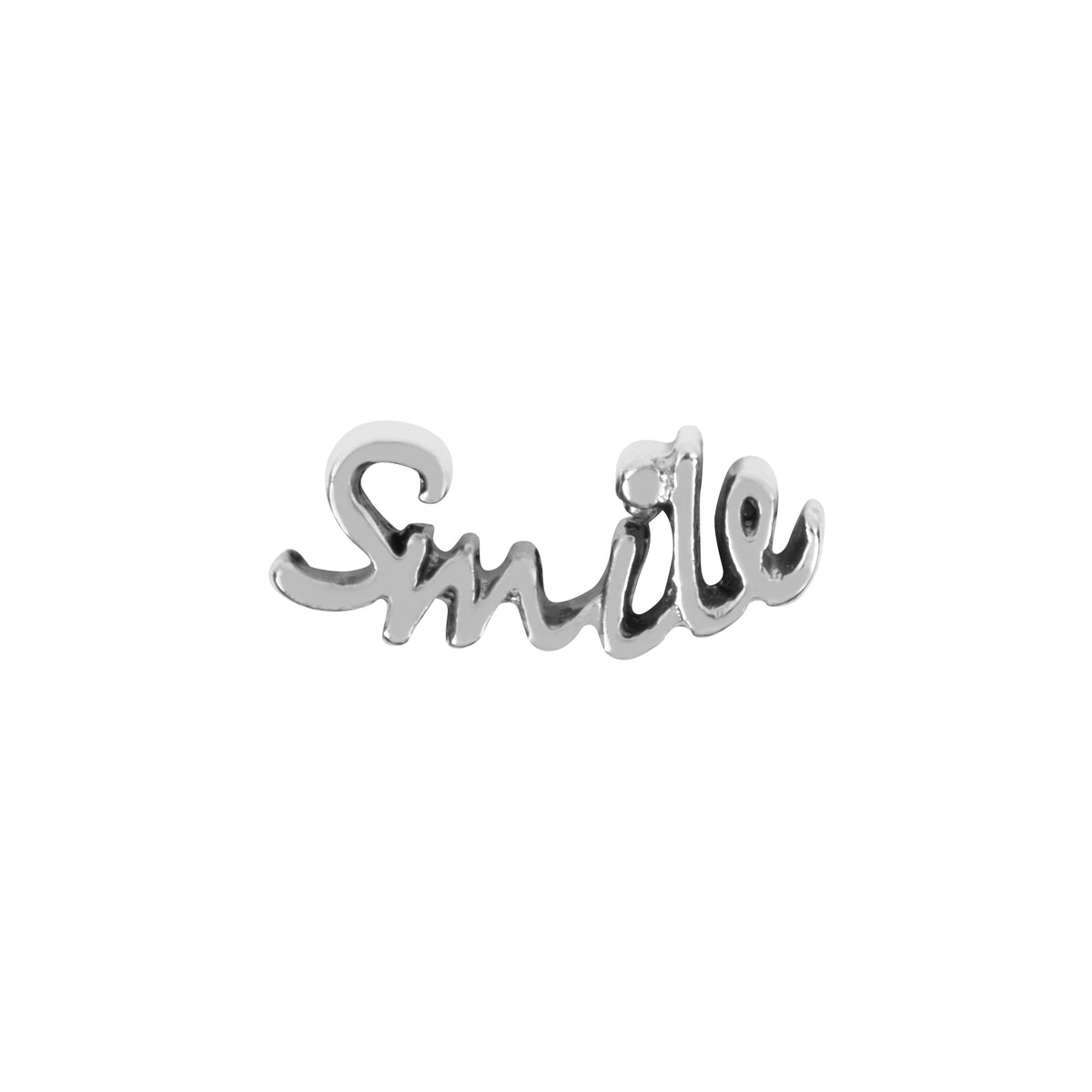 Silver Smile Charm– Think Goodness