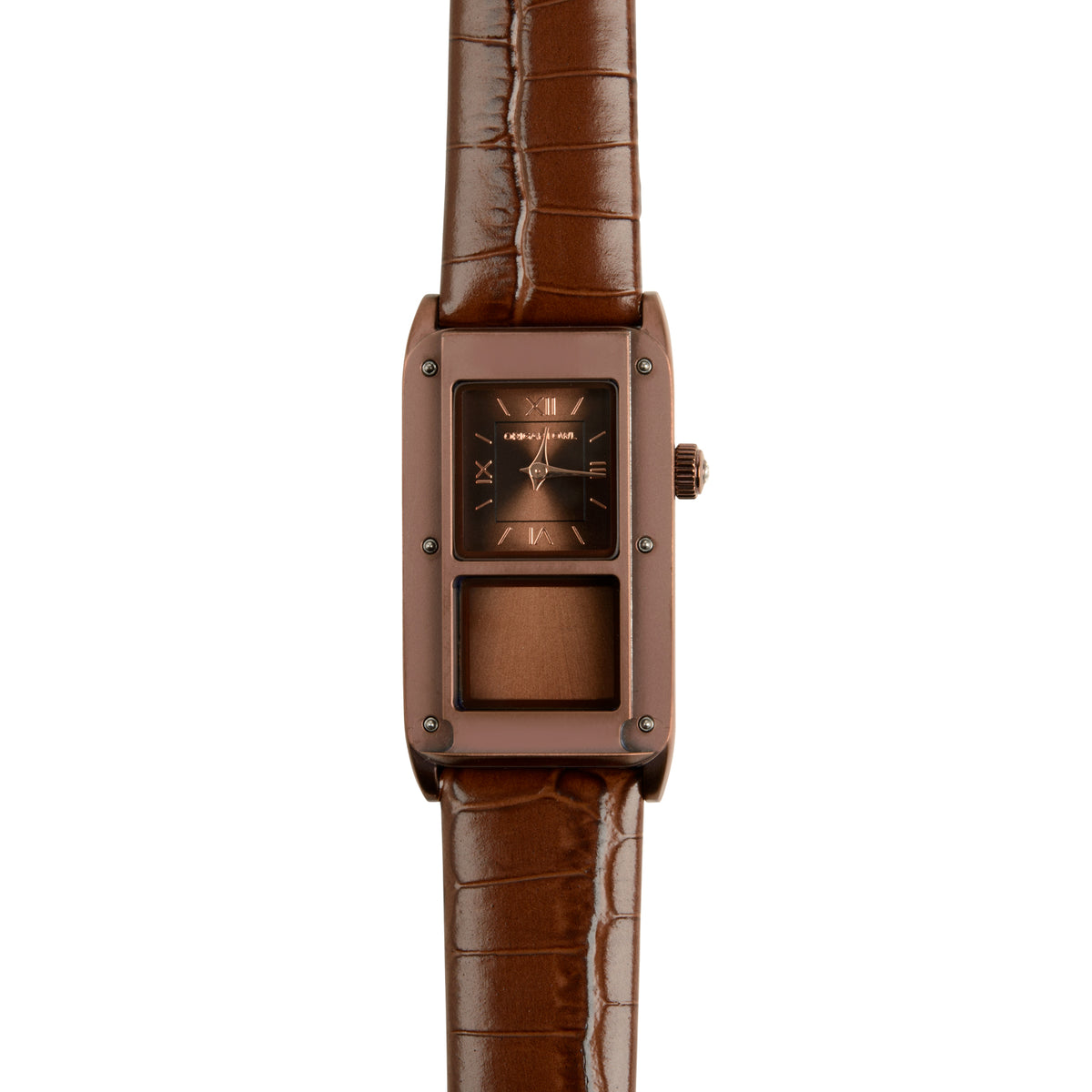 Storyteller Chocolate Living Locket Watch with Lilac Shadow Crystals ...